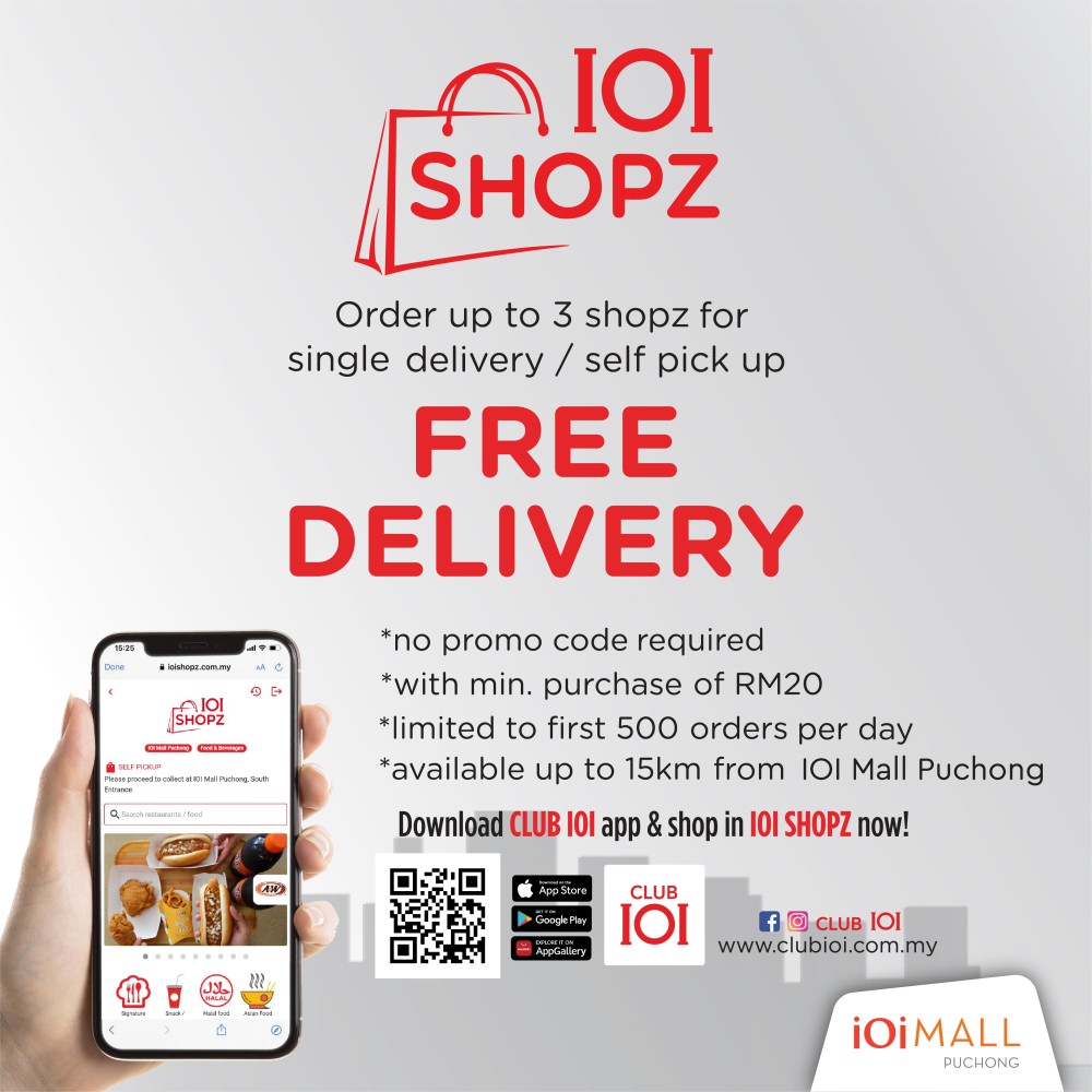 IOI SHOPZ FREE DELIVERY - IOI Mall Puchong